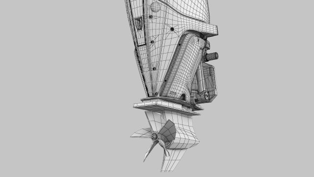 Mercury Racing 450R Boat Engine 3D Model in Parts 3DExport