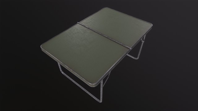 Military metal table 3D Model in Other 3DExport