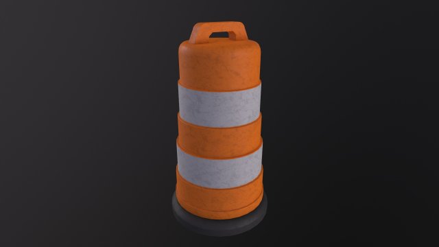 Construction Barrel 3D Model in Other 3DExport