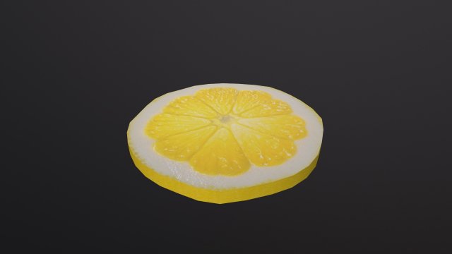 Lemon slice 3D Model in Other 3DExport
