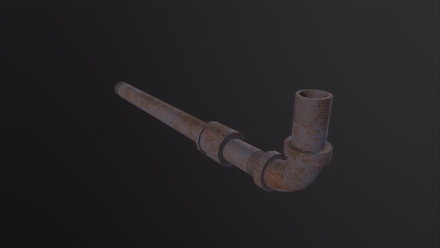 Metal Pipe Weapon 3D Model in Other 3DExport