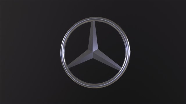Mercedes Benz Logo 3D Model in Other 3DExport
