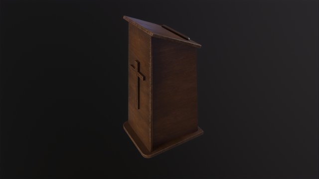 Church Lectern 3D Model in Other 3DExport