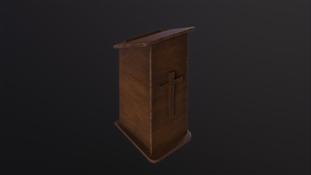Church Lectern 3D Model in Other 3DExport