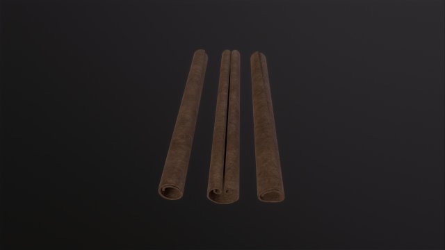 Cinnamon Sticks 3D Model in Other 3DExport