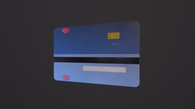 Credit card 3D Model in Other 3DExport