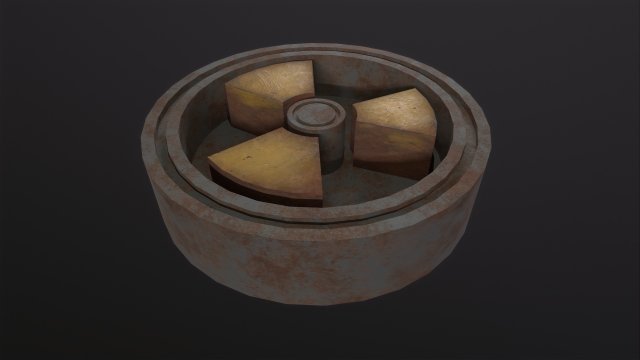 Radiation Sign 3D Model in Other 3DExport