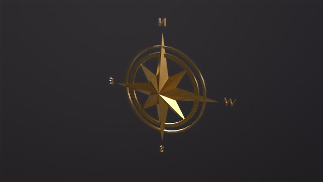 Compass rose 3D Model in Other 3DExport