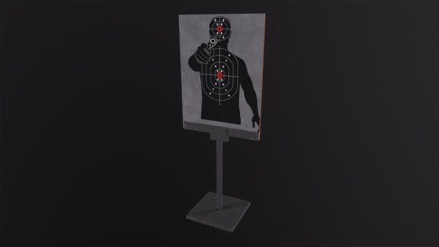 Falling Target 3D Model in Other 3DExport