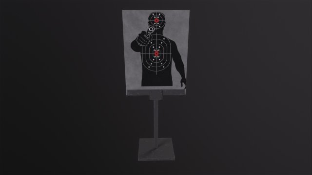 Falling Target 3D Model in Other 3DExport