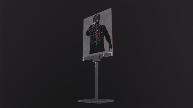 Falling Target 3D Model in Other 3DExport