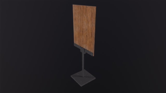 Falling Target 3D Model in Other 3DExport