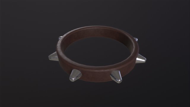 Spiked Collar 3D Model in Other 3DExport