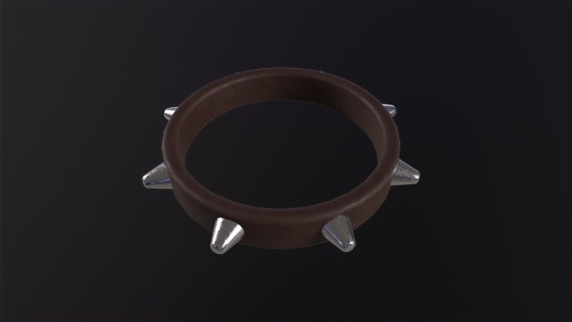 Spiked Collar 3D Model in Other 3DExport