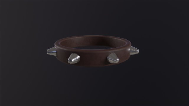 Spiked Collar 3D Model in Other 3DExport