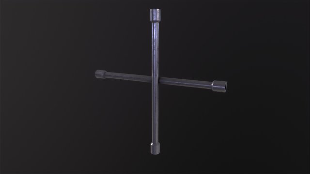 Lug Wrench 3D Model in Other 3DExport