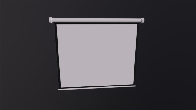 Projector Screen 3D Model in Other 3DExport