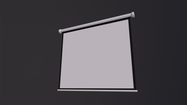Projector Screen 3D Model in Other 3DExport