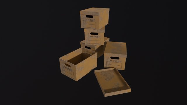 Archive box 3D Model in Other 3DExport