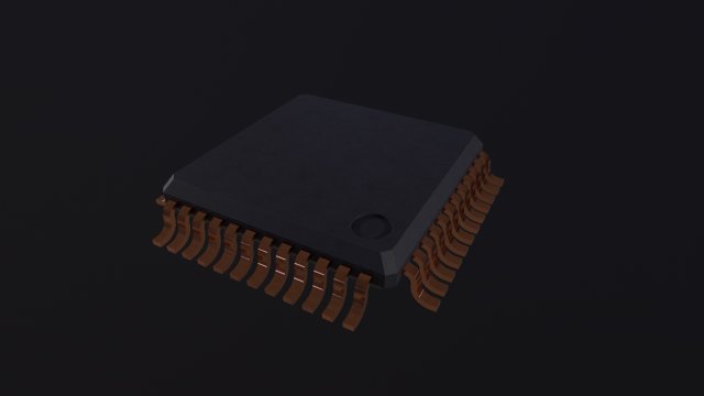 Microchip 3D Model in Other 3DExport