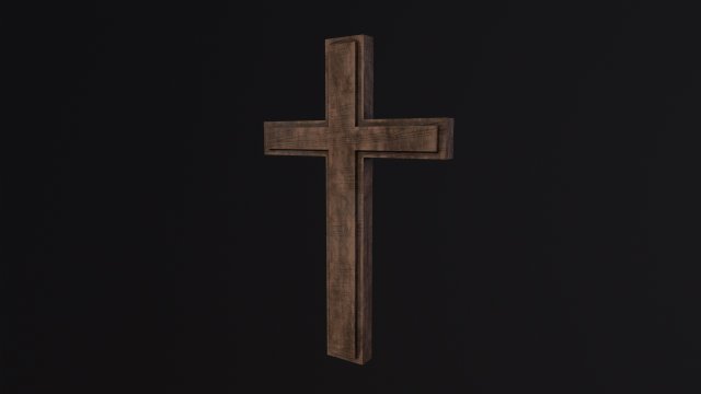 Wooden Cross 3D Model in Other 3DExport