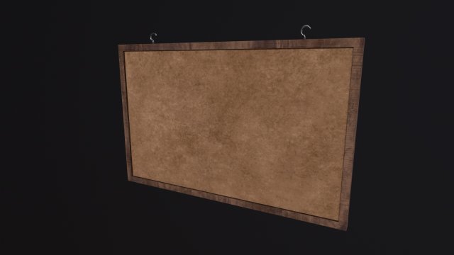Pinboard 3D Model in Other 3DExport