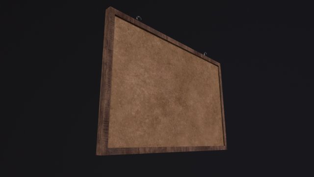 Pinboard 3D Model in Other 3DExport