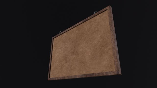 Pinboard 3D Model in Other 3DExport