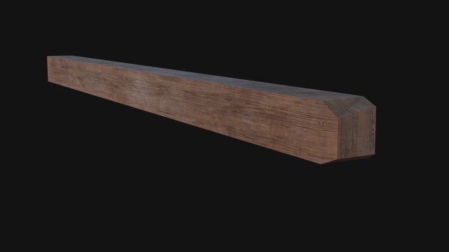 Wooden Beam 3D Model in Other 3DExport