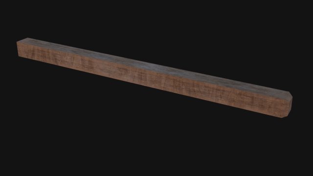 Wooden Beam 3D Model in Other 3DExport