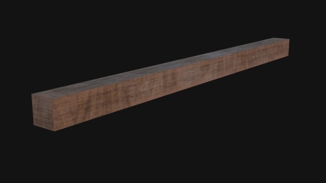 Wooden Beam 3D Model in Other 3DExport
