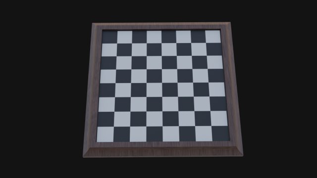 Chess Board 3D Model in Other 3DExport