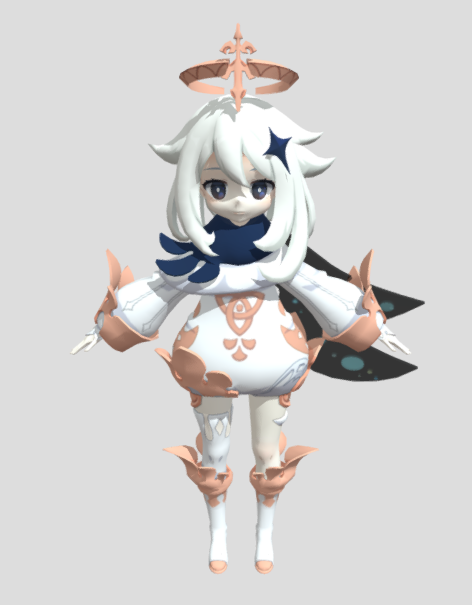 Paimon 3D Model in Woman 3DExport