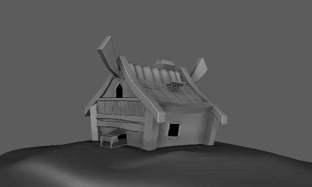 3D Hut 3D Model in Cityscapes 3DExport