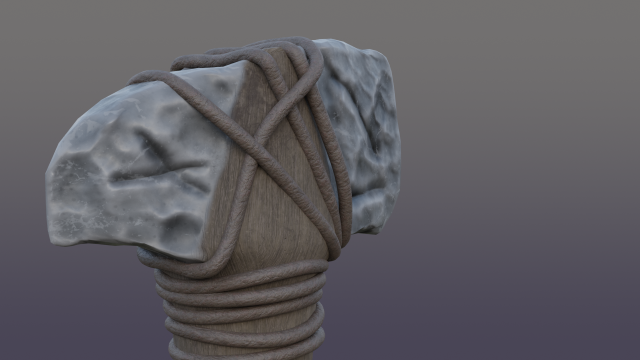 Stone axe 3D Model in Melee 3DExport