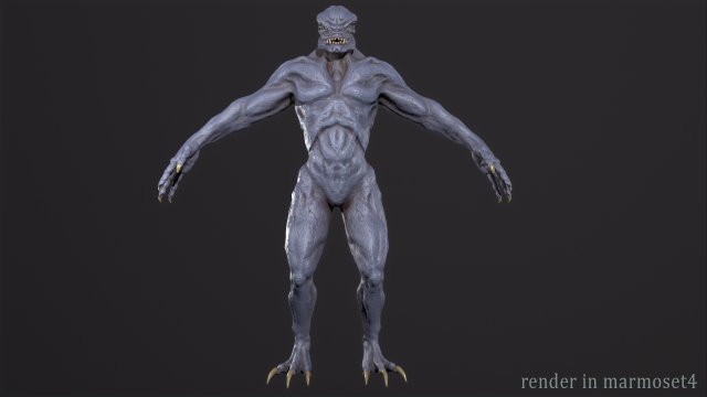 Alien Monster 3D Model in Monster 3DExport