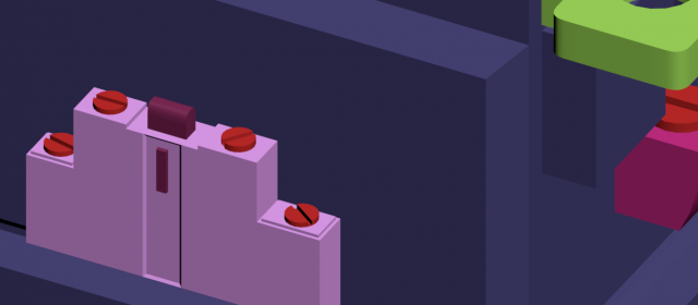 Contactor 3D Model in Parts 3DExport
