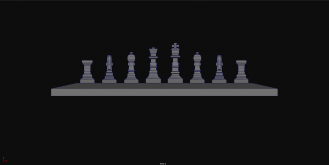 Chess Board Complete six types of different textures Low-poly 3D Model ...