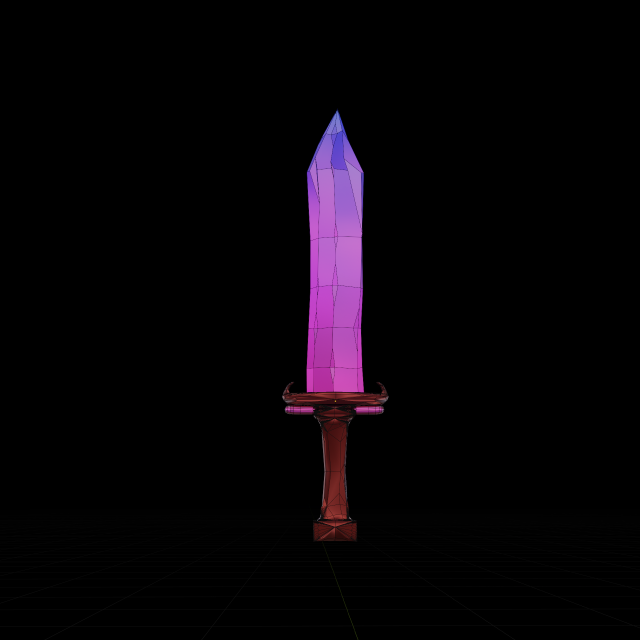 Crystal sword 3D Model in Melee 3DExport
