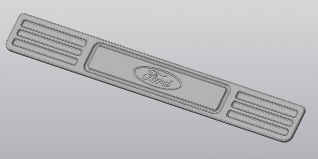 Thresholds 3D Model in Parts of auto 3DExport