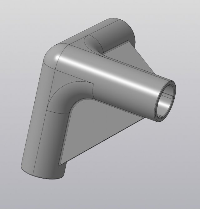 Triangular connection of round pipes diameter 19 mm 3D Print Model in ...