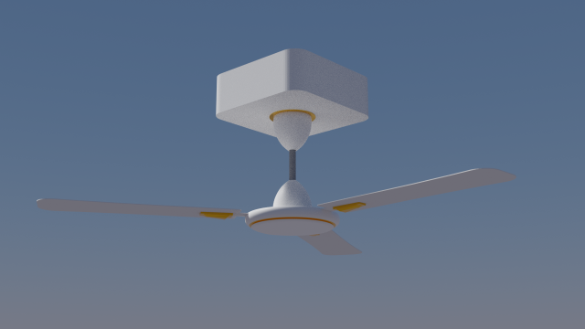 Ceiling fan High Resolution Game Ready Asset 3D Model in Other 3DExport