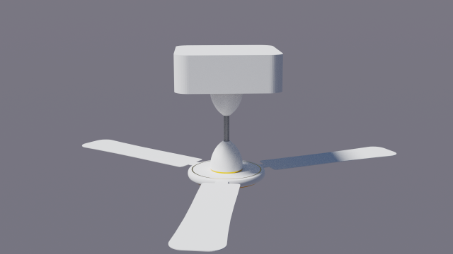Ceiling fan High Resolution Game Ready Asset 3D Model in Other 3DExport