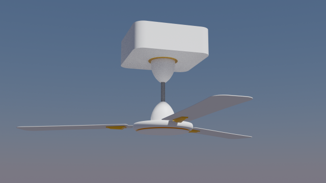 Ceiling fan High Resolution Game Ready Asset 3D Model in Other 3DExport
