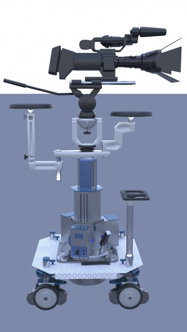 Video camera 3D Model in Video 3DExport