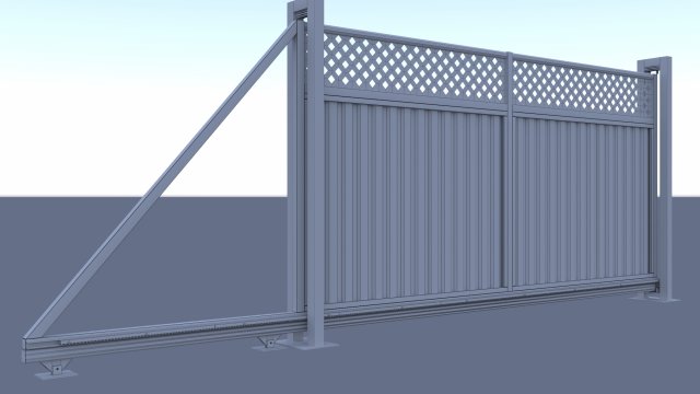 Sliding gates 3D Model in Other 3DExport