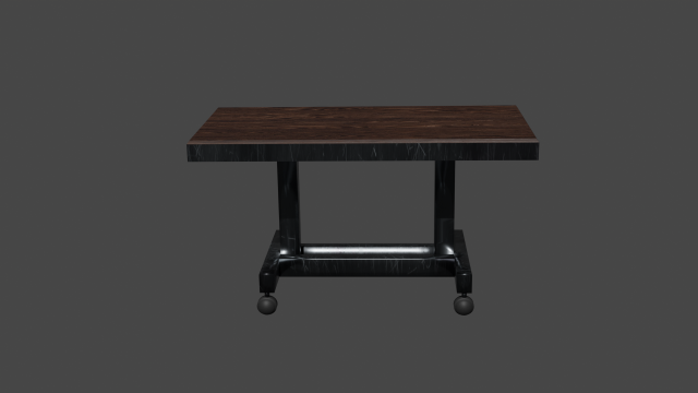 Simple table 3D Model in Living Room 3DExport