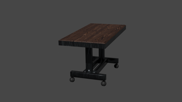 Simple table 3D Model in Living Room 3DExport