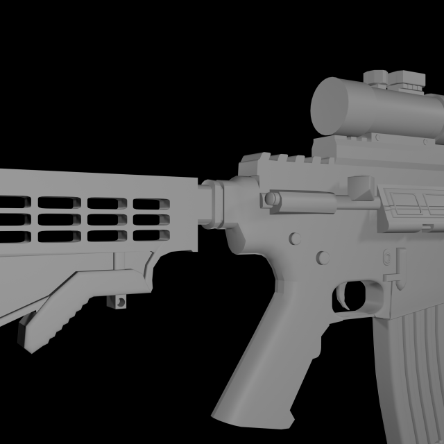 M4A1 assault rifle weapon 3D Model in Combat 3DExport
