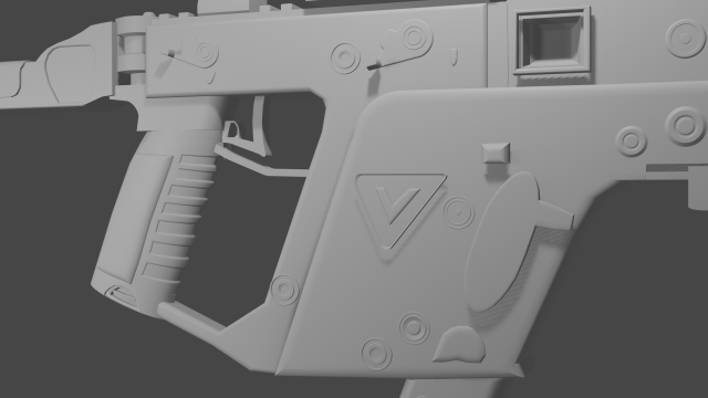 Model kriss vector 3D Model in Combat 3DExport